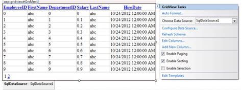 Gridview Paging And Sorting In Aspnet Using Sqldatasource
