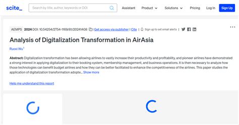 Analysis Of Digitalization Transformation In Airasia