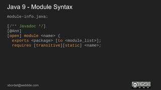 Java 9 Part 2 Jigsaw Modules PPT