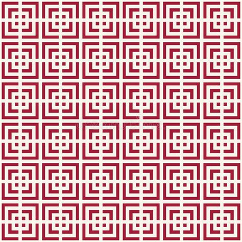 Geometric Minimal Square Grid Graphic Pattern Stock Vector