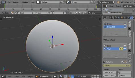 Modeling How To Morph A Sphere Into A Torus In Blender Blender