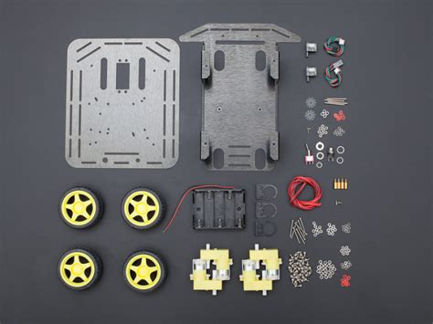 Baron 4WD Arduino Mobile Robot Platform With Encoder Kiwi Electronics