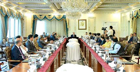 Prime Minister Muhammad Shehbaz Sharif Chairs A Meeting On