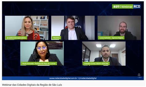 Webinar Das Cidades Digitais Da Região De São Luís Reúne Quase 50