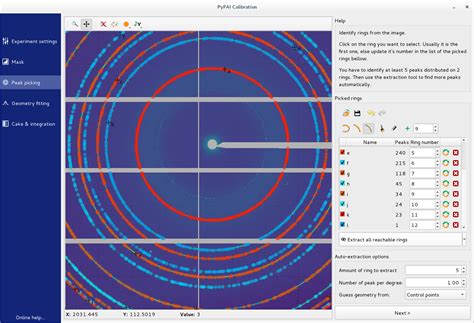Calibration Of A Diffraction Setup Using The Graphical User Interface Gui — Pyfai 202510