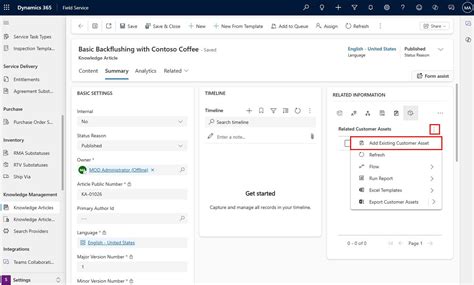 Share Information Through Knowledge Articles Dynamics 365 Field