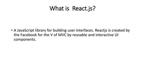 Getting Started With React And Redux Ppt