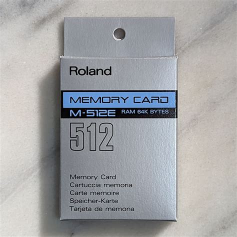 roland m 512e ram memory card 64k bytes with original box reverb