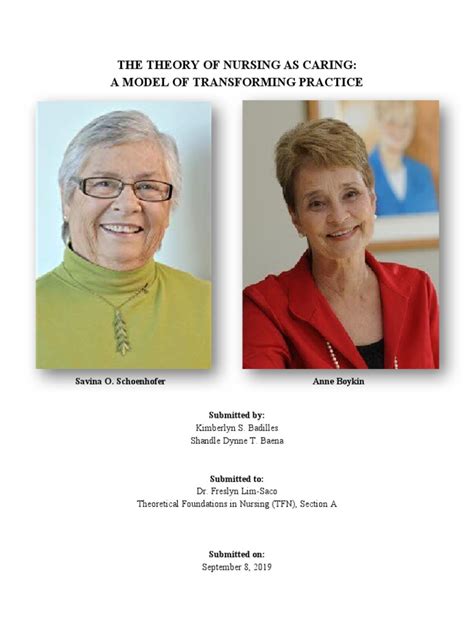 Theory Of Nursing As Caring Pdf Nursing Theory