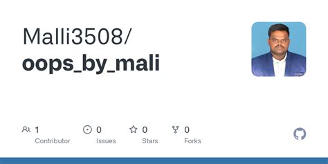 Github Malli Oops By Mali
