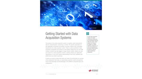 Data Acquisition Systems Keysight