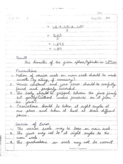 Physics Practical Pdf