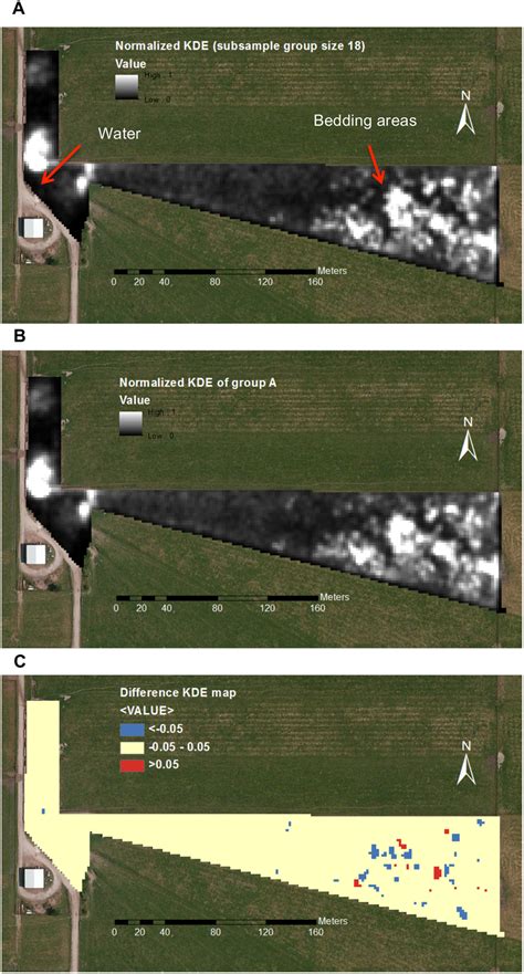 Comparison Of Kde Maps Between Subset Groups And The Entire