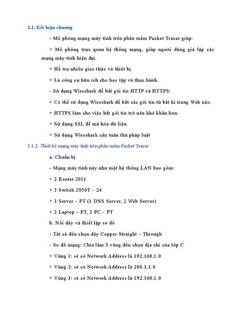 Asahdfhgasfdhgfa Kết Luận Chương Mô Phỏng Mạng Máy Tính Trên Phần Mềm