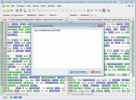 Compare Doc Files Compare Suite