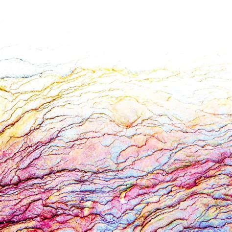 Colourful Sedimentary Rocks Formed By The Accumulation Of Sediments