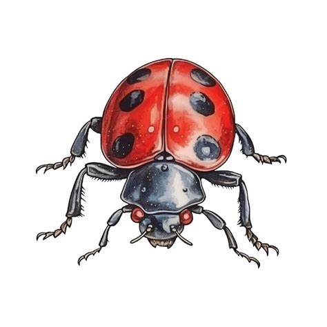 Premium Ai Image A Ladybug With Red Dots And Black Spots
