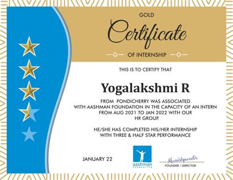 Yogalakshmi Radjou On Linkedin Internship Hr Aashmanfoundation