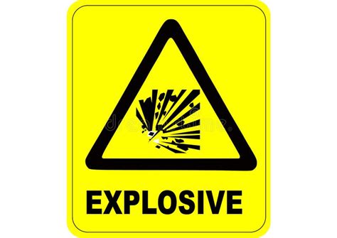 Explosive Safety Signs Stock Illustration Illustration Of Signal