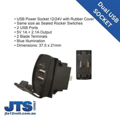 Dual Port Usb Socket Jts12volt