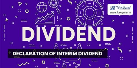 Declaration Of Interim Dividend