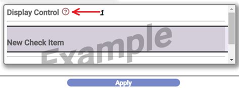 Echeckitem Types Display Control Enterprise Support Portal