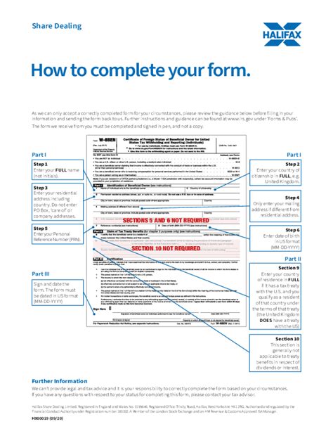 Fillable Online Halifax Share Dealing How To Complete Your Form Fax