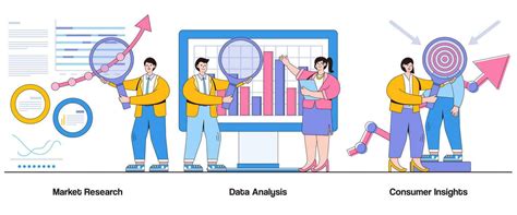 Market Research Data Analysis Consumer Insights Concept With