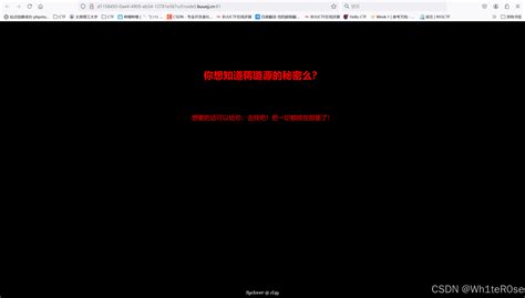 极客大挑战 2019 Secret File 详细解析 Csdn博客