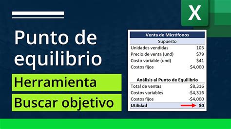 Cómo Calcular el Punto de Equilibrio en Excel con la Herramienta Buscar