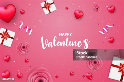 발렌타인의 날 배너 서식 파일입니다 배경에 글자와 레드 심장입니다 태그 포스터 디자인 벡터 브로셔 14에 대한 스톡 벡터 아트 및 기타 이미지 Istock