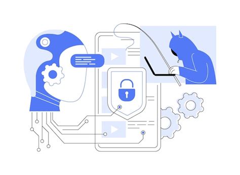 Premium Vector Aipowered Content Protection Abstract Concept Vector