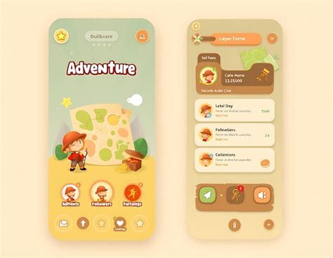 Cute Adventure Layout For An Adventure Gamer Featuring Warm Color