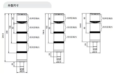 上海天逸声光一体式三色报警灯jd50f4 L01rgyf0111b024带蜂鸣器