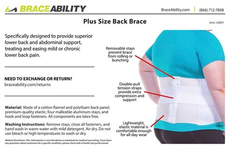 Plus Size Back Brace Bariatric Big And Tall Support For Obese Person