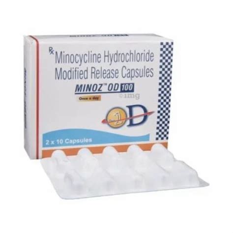 Minoz Od Minocycline Hydrochloride 100mg Capsules At Best Price In Nagpur