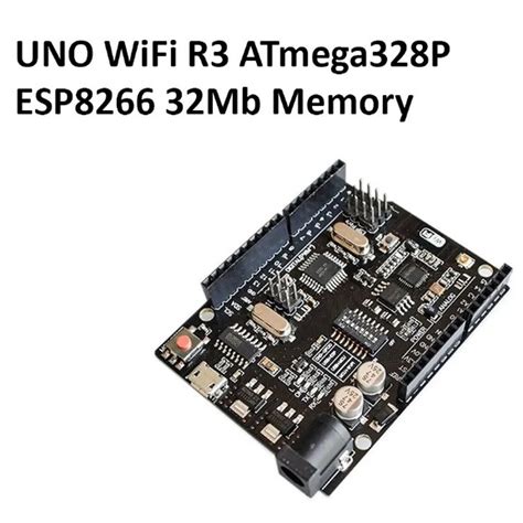 บอร์ดuno R3 แบบมี Wifi ใช้ชิปatmega328pesp8266 Usb Ttl Ch340g Arduino Compatible Uno R3 Wifi