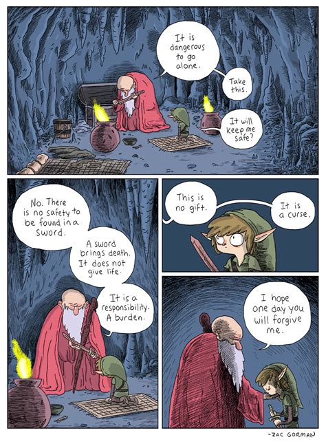 Monday Comic Corner Its Dangerous To Go Alone Zelda Dungeon