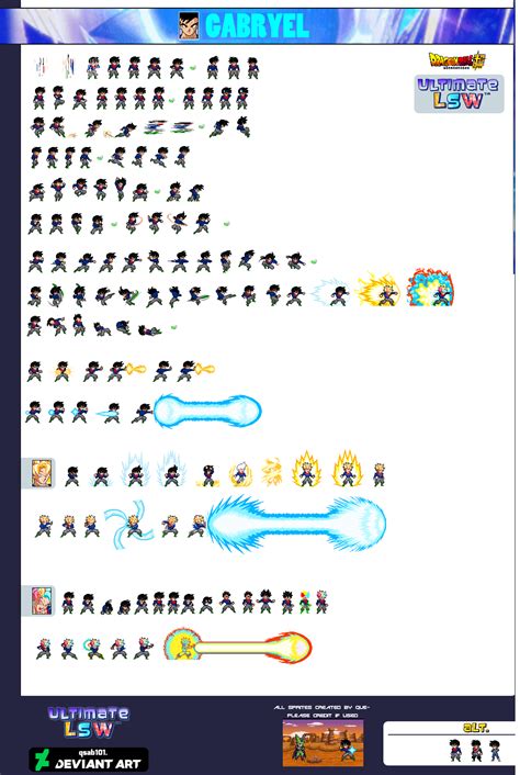 Gabryel Ultimate Lsw Sprite Sheet By Gabryel Animations On Deviantart