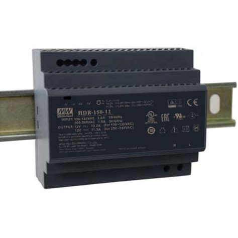 HDR-150-48 Mean Well schlankes 150 Watt DIN-Rail Netzteil mit 48 VDC ...