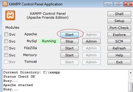 Xampp Apache Not Starting In Windows7 Learning Curve Perfect Tutorial For The Beginers