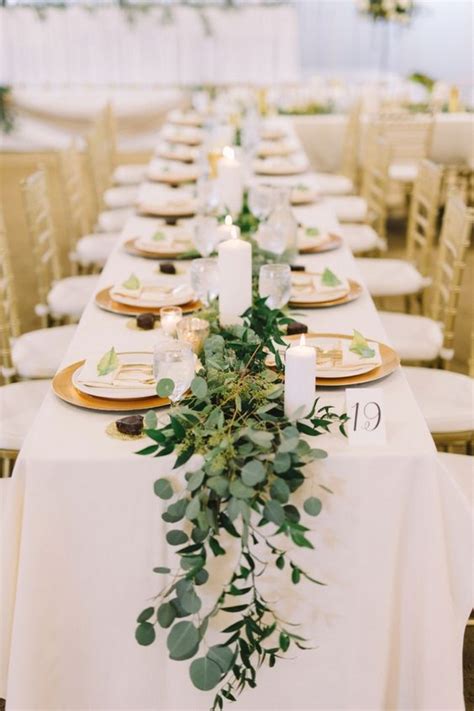 16 Trendy Greenery Wedding Centerpieces With Candles Chicwedd
