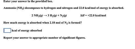 Solved Enter Your Answer In The Provided Box Answer The