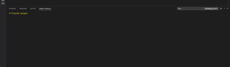 Debug Console Filter Is A Bit Confusing · Issue 142922 · Microsoftvscode · Github