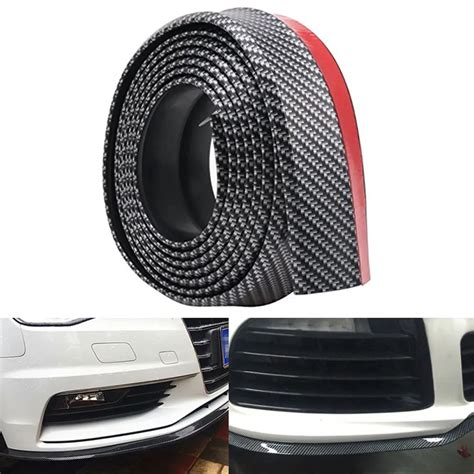 1set Universal Car Front Rear Bumper Protector Adhesive Rubber Bumper