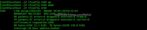 linux ifconfig命令详解 小a玖拾柒 博客园