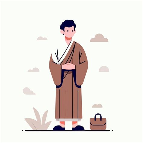 Male Monk Vector Image Premium Ai Generated Vector