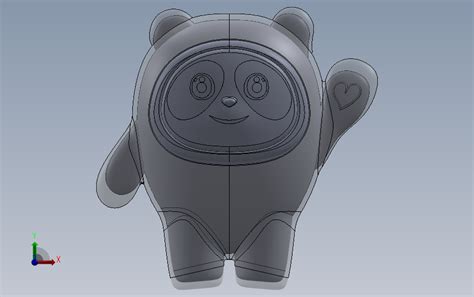 冬奥会吉祥物冰墩墩solidworks 2016模型图纸下载 懒石网 冬奥会吉祥物冰墩墩solidworks 2016模型图纸下载 懒石网