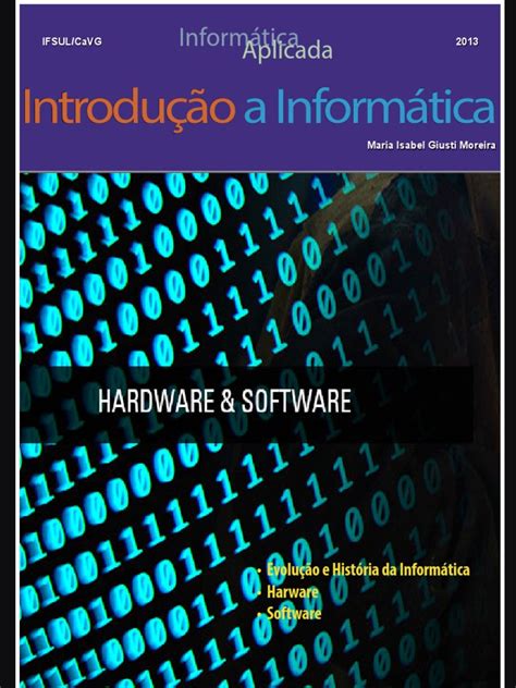 Hardware E Software Apostila Pdf Pcs Computadores Memória De