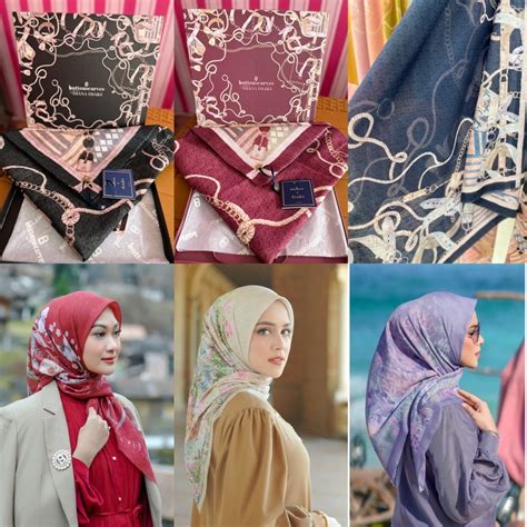 Jual Buttonscarves Hijab Bundling Harga Tag Shopee Indonesia